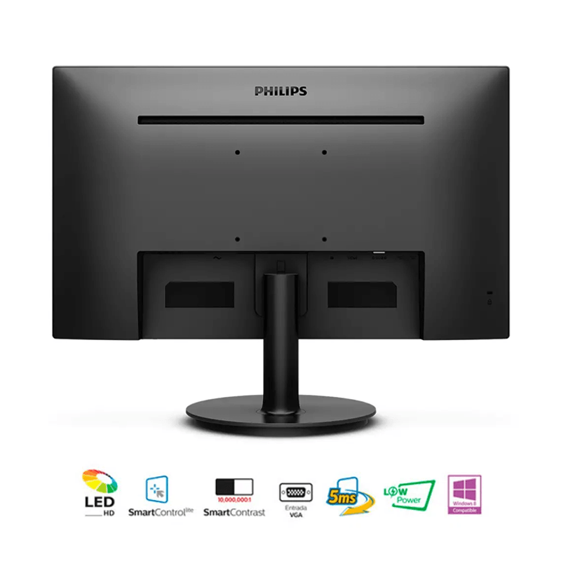 Monitor Philips LED de 22" Full HD SmartControl